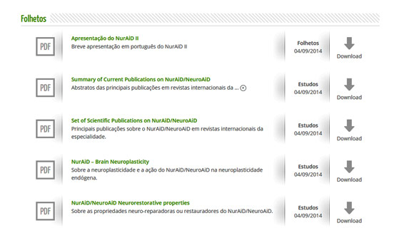 NurAid™ II - informação para profissionais de saúde